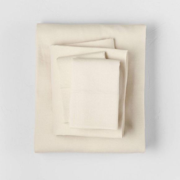 Casaluna | Bedding | King Linen Blend Sheet Set Natural Casaluna | Poshmark